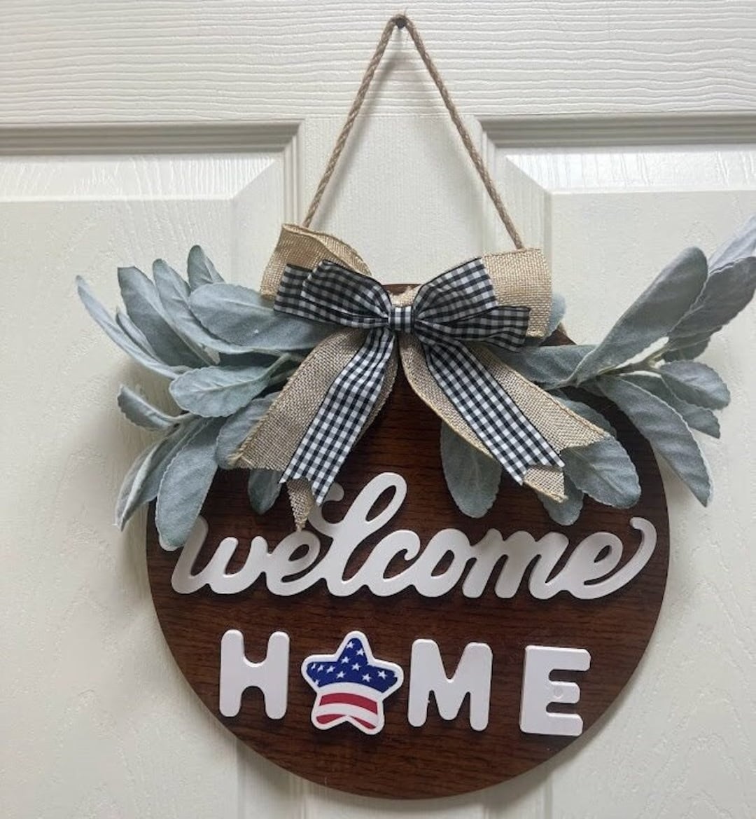 Welcome Home Door Hanger, Interchangeable, Welcome Home, Door Hanger ...