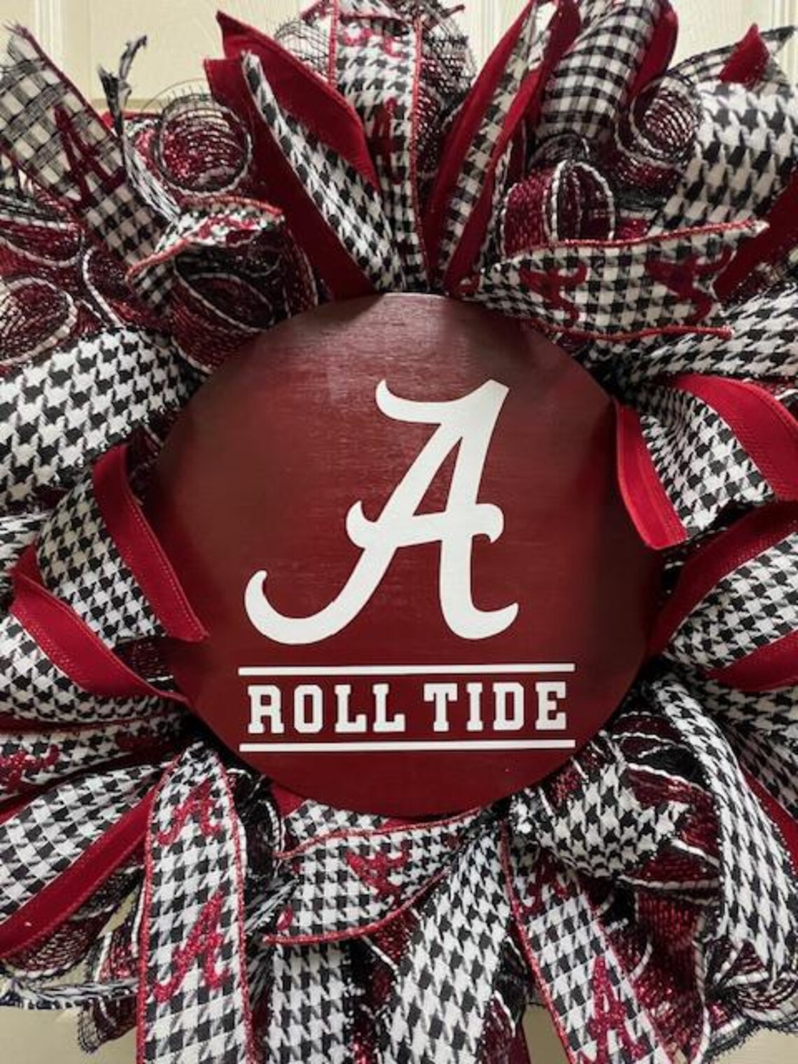 Alabama Crimson Tide Wreath, Crimson Tide, Roll Tide, Wreath, Door ...