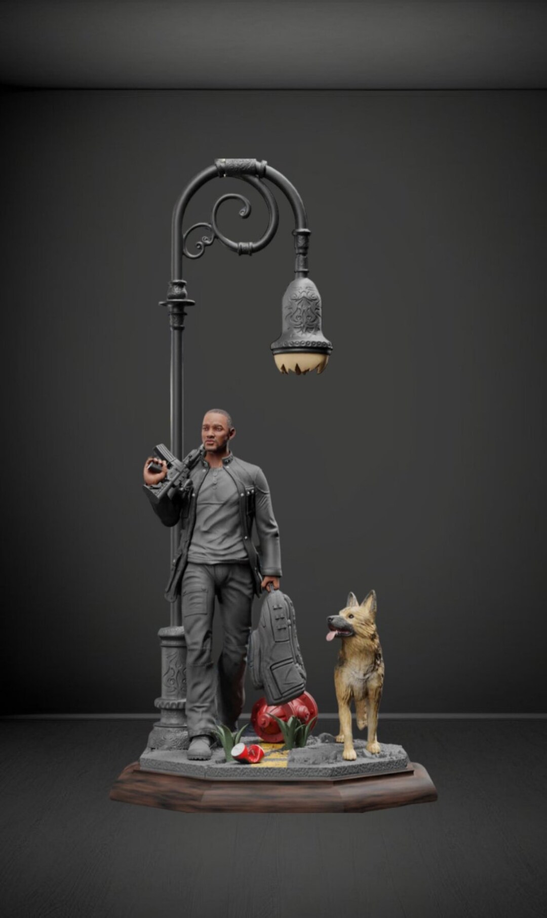 I Am Legend Movie Diorama 3d Printed and Handpainted - Etsy