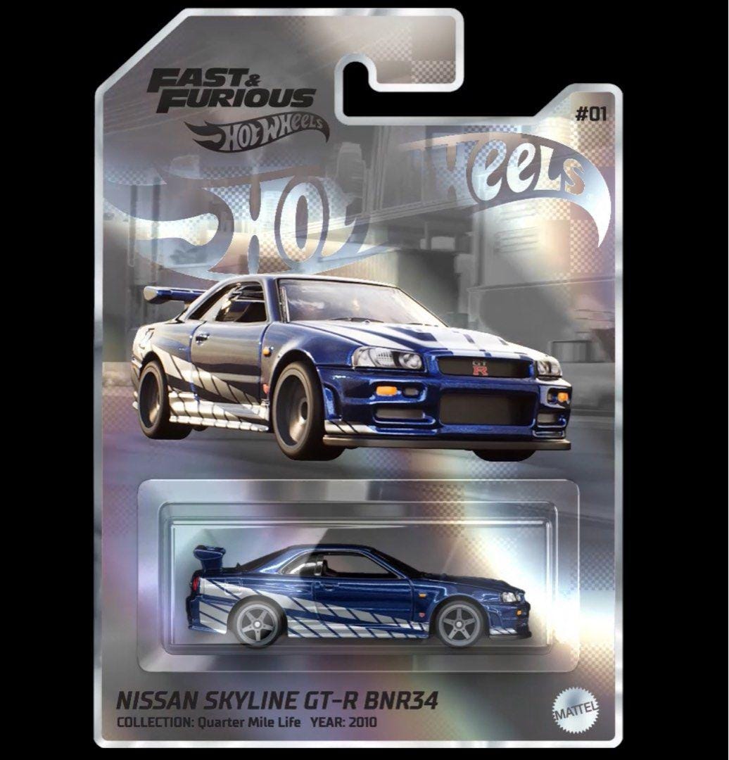 Mattel Creation Mattel Hotwheels Fast & Furious 2024 NFT Garage Nissan ...