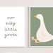 Silly Goose Birthday Card Pink, Silly Goose Birthday Watercolor Goose ...