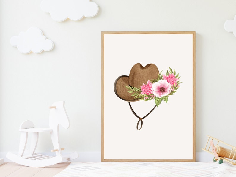 Cowgirl Nursery Prints, Western Baby Girl Decor - Etsy