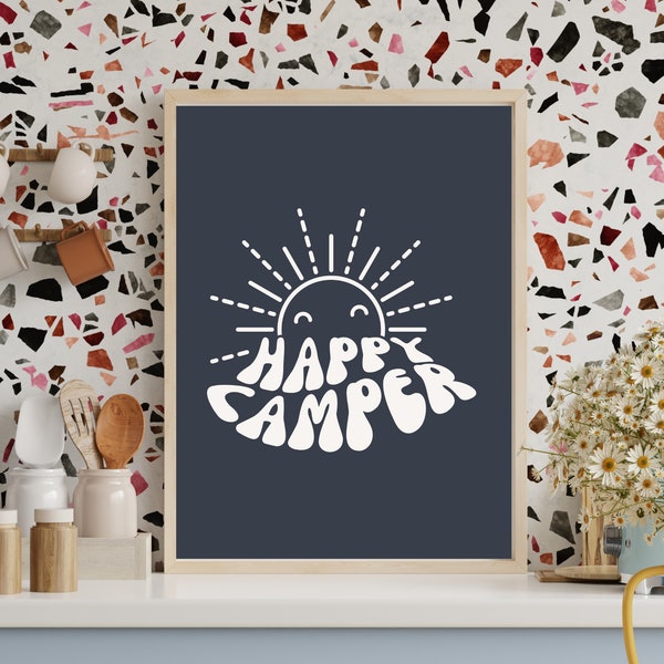 Happy Camper Art - Etsy
