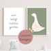 Silly Goose Wall Art, Goose Nursery Decor, Earth Tone Nursery Prints ...