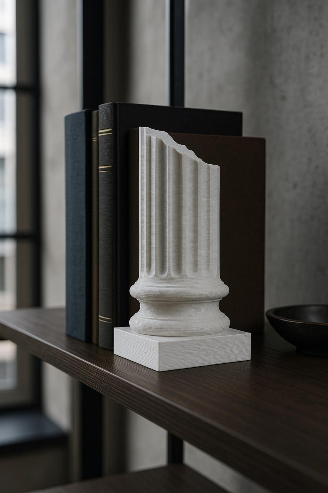 Roman Column Book Stand, Bookend, Bookshelf Decoration for Readers - Etsy