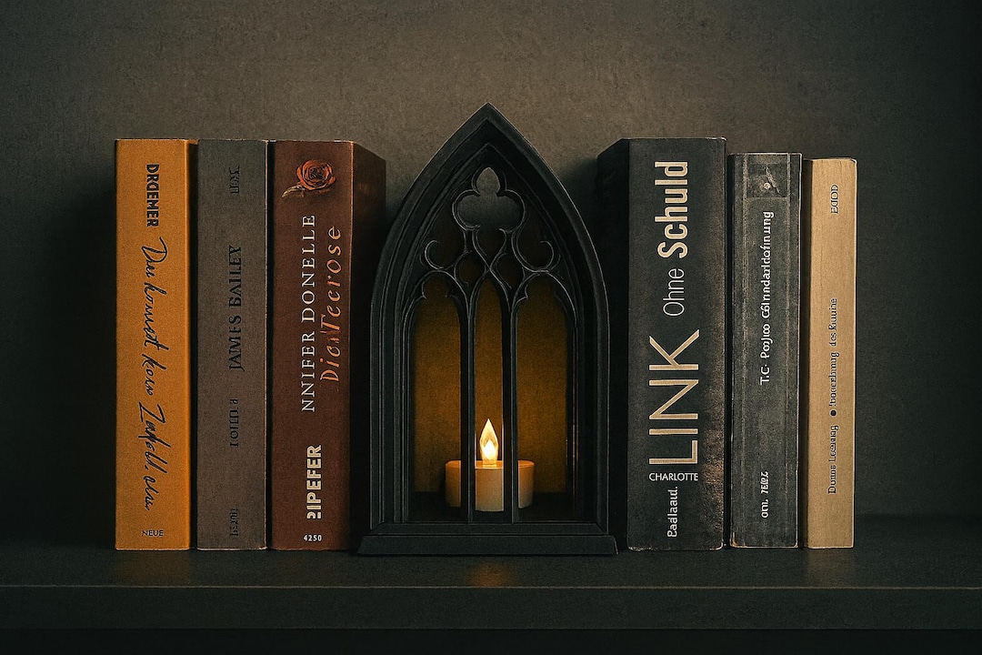3D Printed Cathedral Bookend Shelf Decor Gothic Home Decoration Only ...