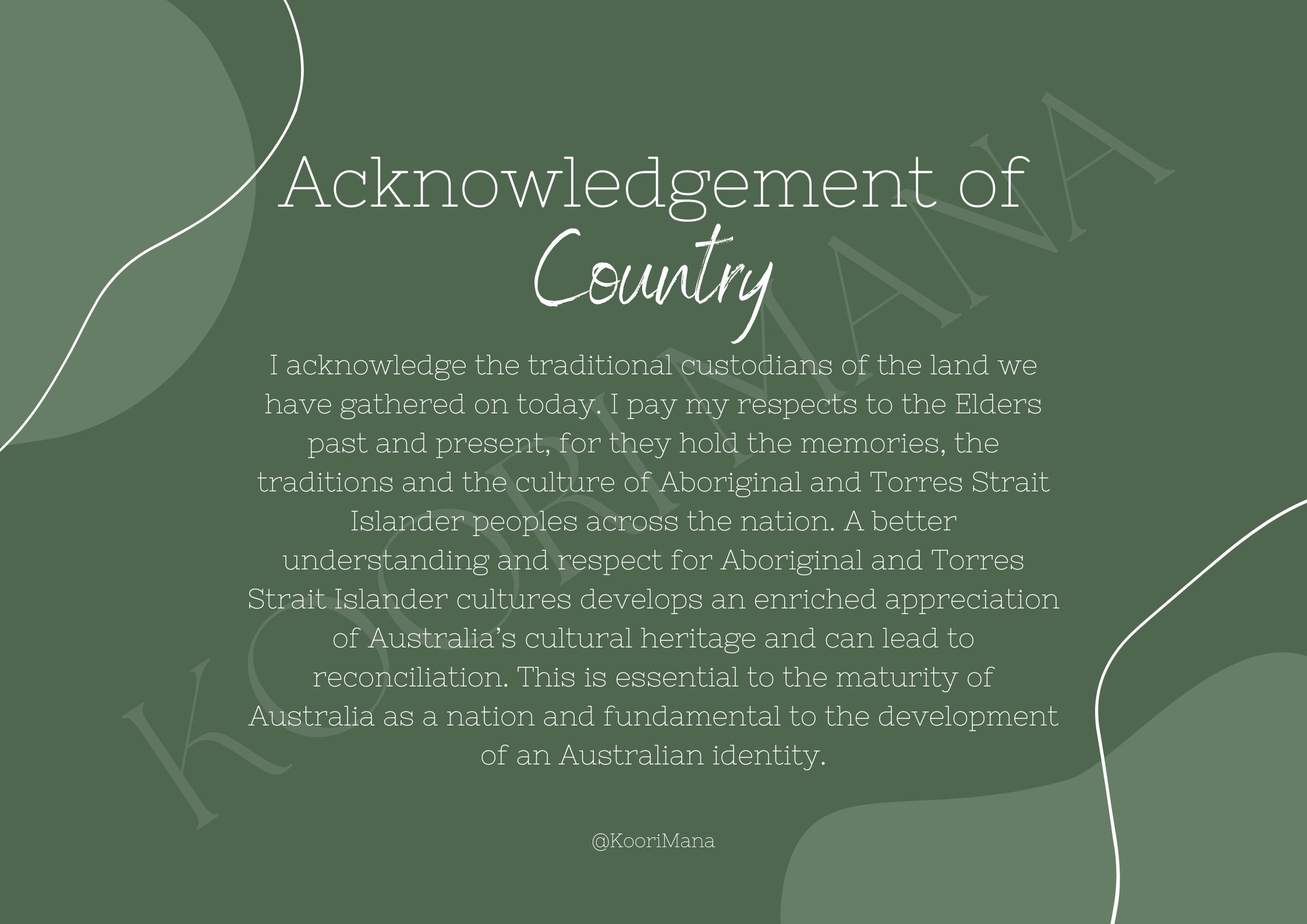 Acknowledgement of Country Poster - Etsy