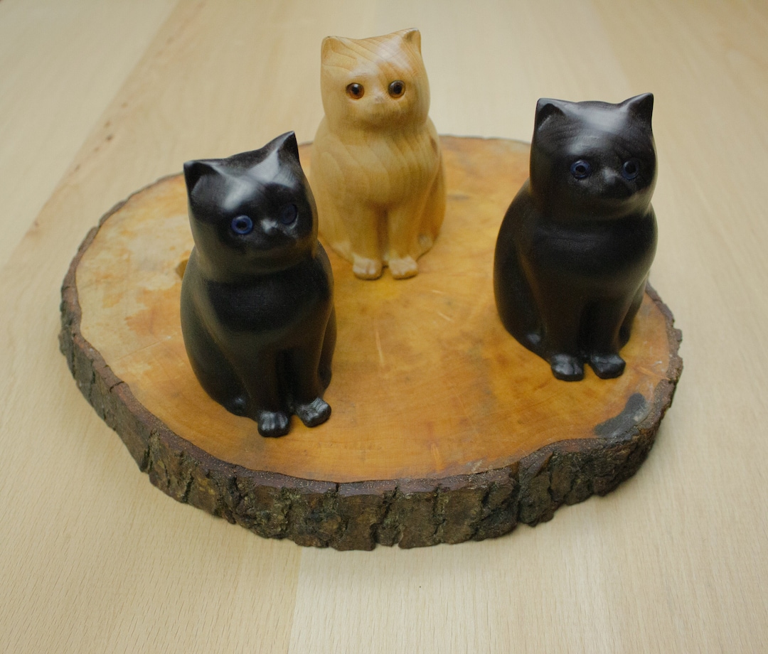 Cat Wooden, Handmade Wooden Cat , Wooden Cat, Wooden Cat Animal, Home ...