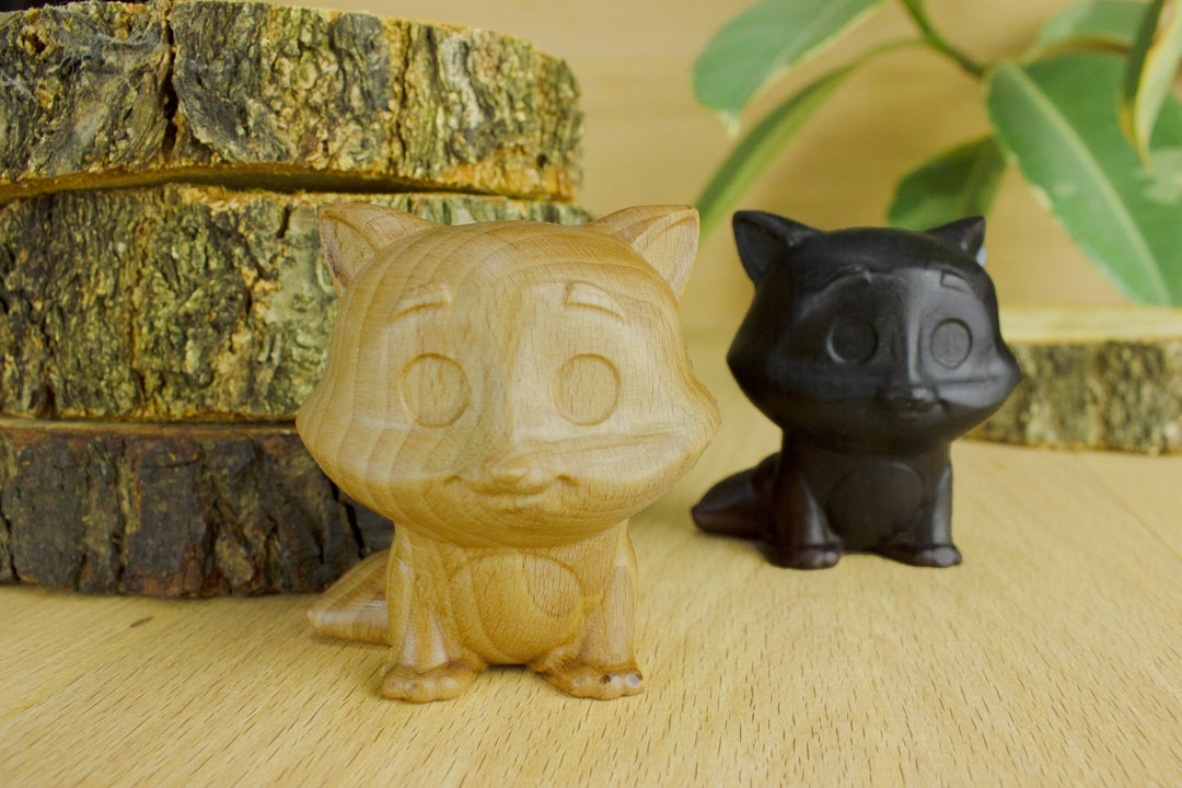 Cat Wooden, Handmade Wooden Cat , Wooden Cat, Wooden Cat Animal, Home ...