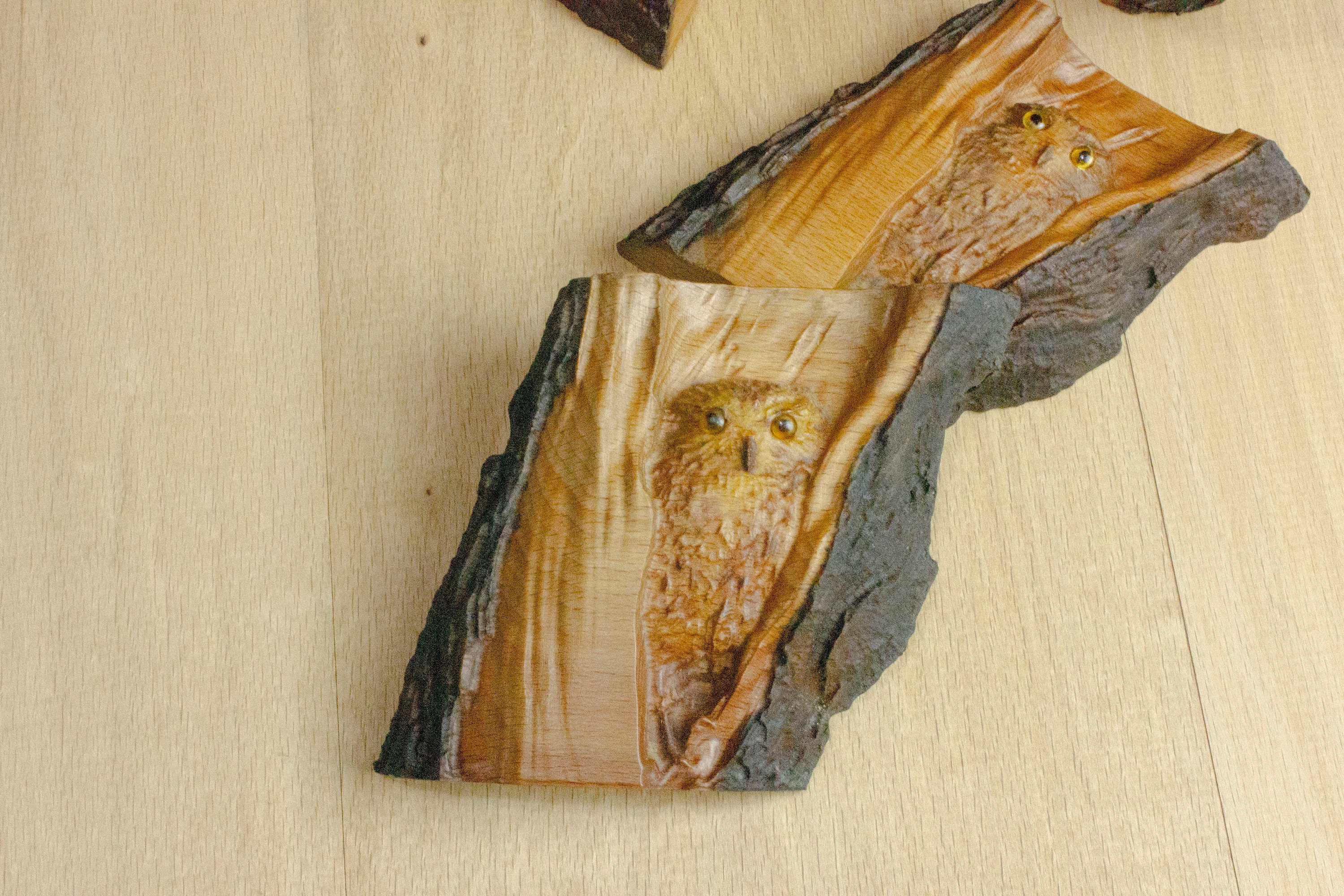 Statue Owl Wooden Owl Owl Owl in a Tree Handmade Wooden - Etsy