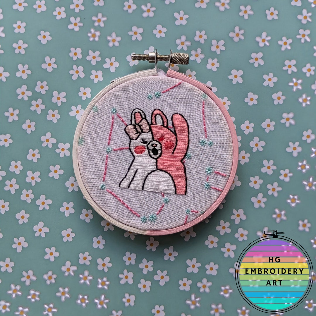 Danganronpa Fan Art, Monomi, Handmade Embroidery, Videogames, JRPG ...