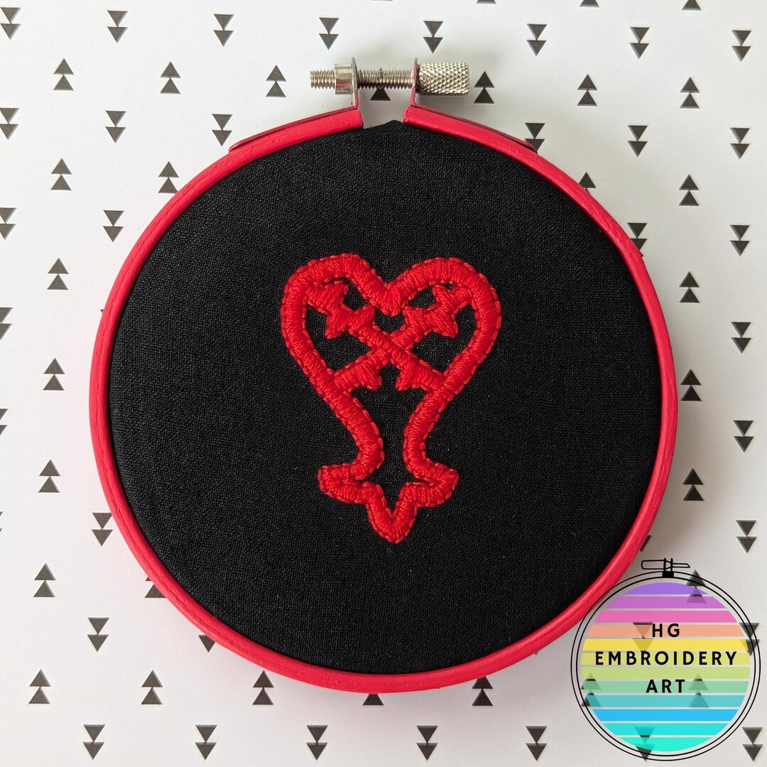 Kingdom Hearts, Heartless Emblem, Handmade Embroidery, Videogames ...