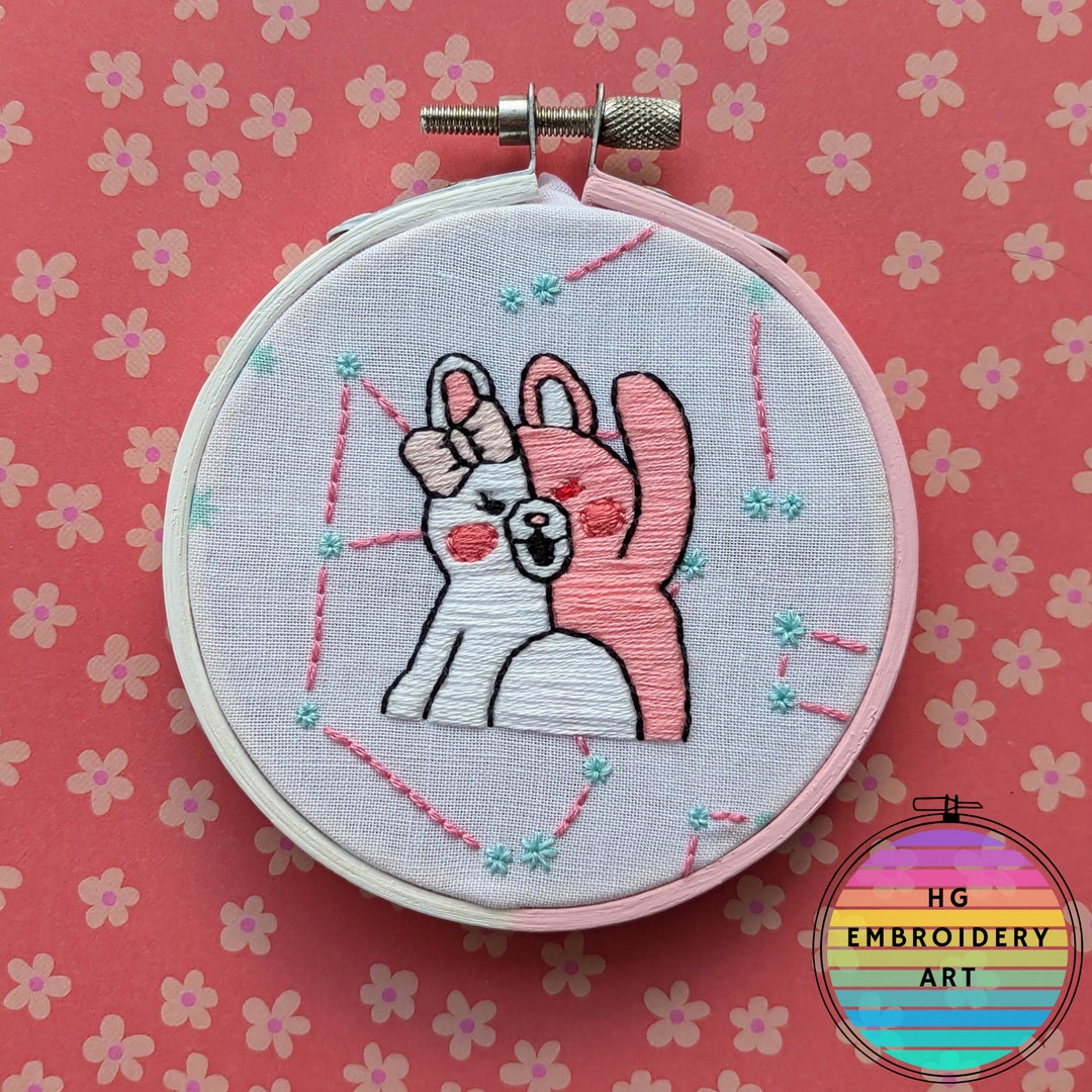 Danganronpa Fan Art, Monomi, Handmade Embroidery, Videogames, JRPG ...