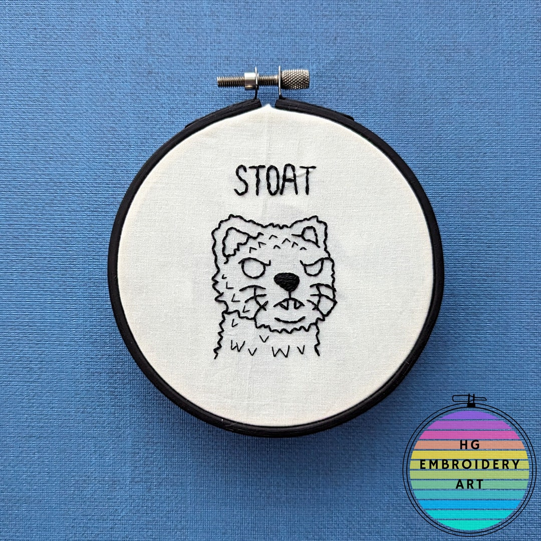 Inscryption, the Lowly Stoat, Handmade Embroidery, Videogames, Fanart ...