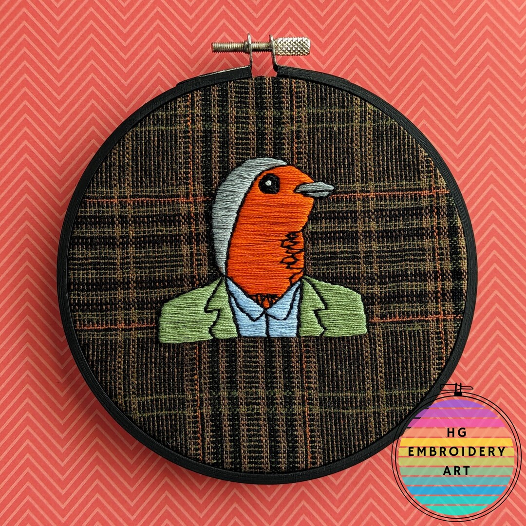 Rusty Lake Fan Art, Robin Man, Handmade Embroidery, Video Games, Fan ...