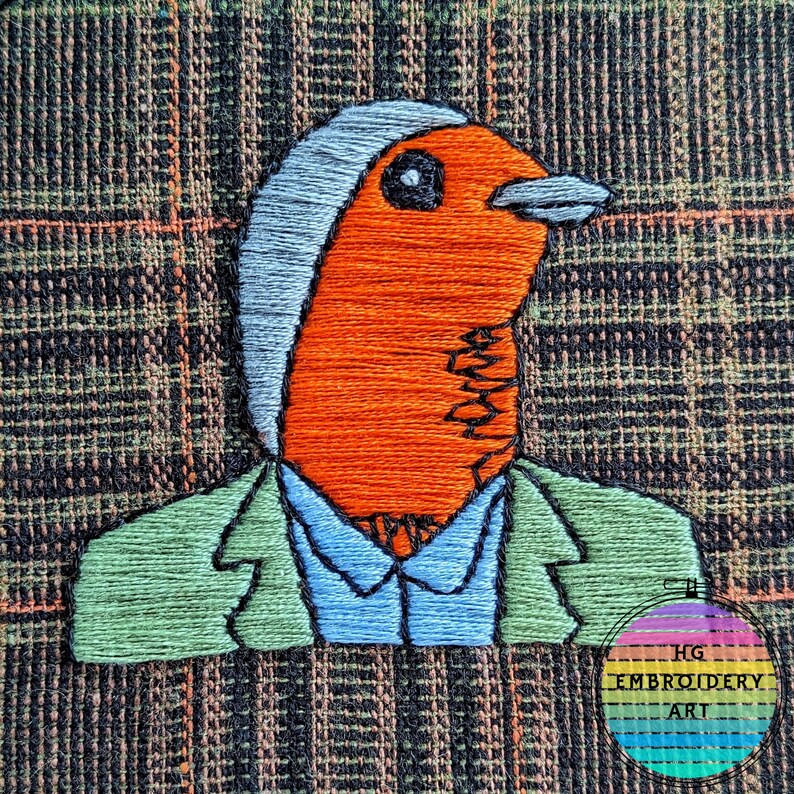Rusty Lake Fan Art, Robin Man, Handmade Embroidery, Video Games, Fan ...