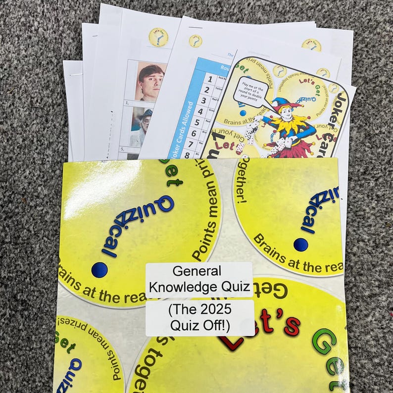 General Knowledge Quiz - the 2025 Quiz off - Print & Play With Let's ...