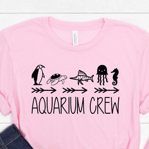 Aquarium Crew T-shirt, Sea Life Shirt, Field Trip Shirt, Aquarium Lover ...