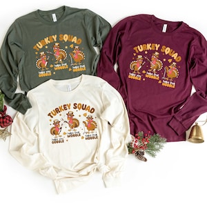 Turkey Squad Team, Funny Turkey Shirt, SLP Thanksgiving Shirt, OT ...