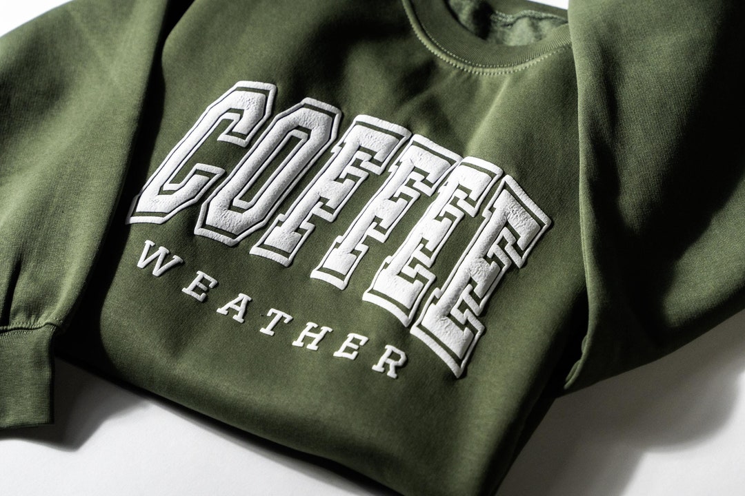 Coffee Weather Puff Sweatshirt, Fall Puff Shirt, Fall Lover, Puff Shirt ...