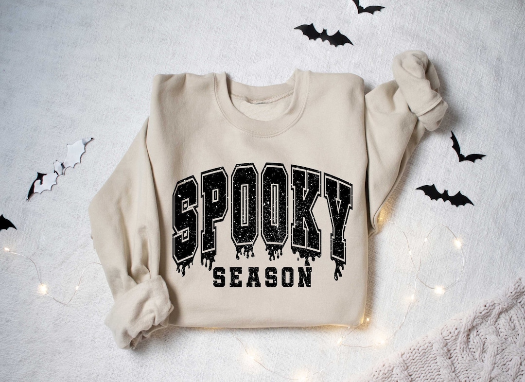 Retro Spooky Season Sweatshirt, Halloween Spooky Sweatshirt, Halloween ...