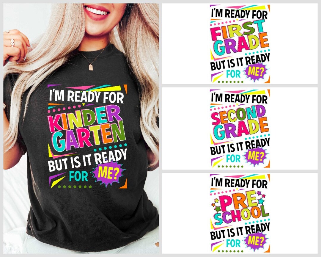 I Am Ready for First Grade but is It Ready for Me ? Funny Back to ...