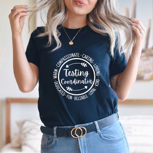 Testing Coordinator Tshirt, Test Coordinator, Test Day Shirt, Testing ...