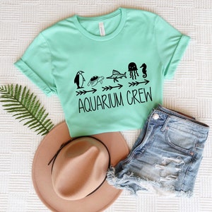 Aquarium Crew T-shirt, Sea Life Shirt, Field Trip Shirt, Aquarium Lover ...