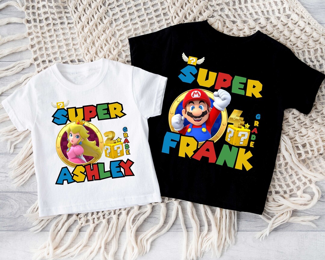 Super Mario Back to School Shirt, Custom Grade Back to School Shirt ...