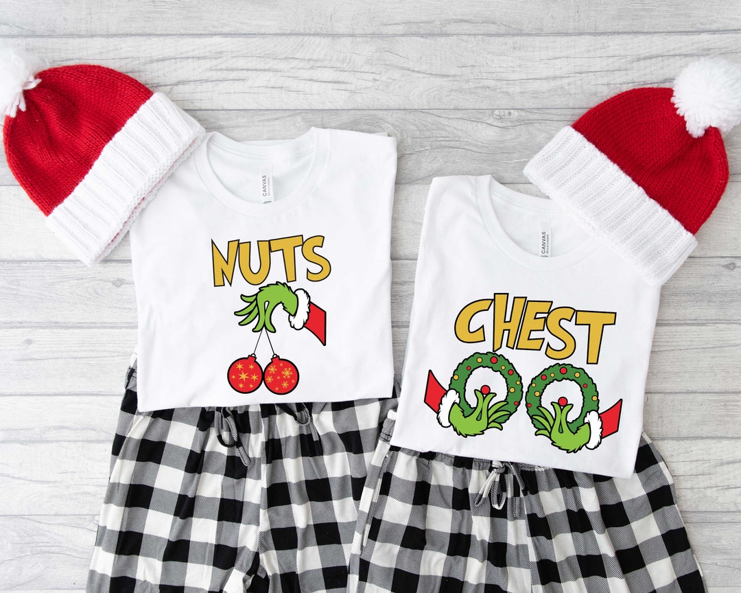 Christmas Couple Shirt, Nuts Shirt, Chest Shirt, Christmas Couple Shirt ...
