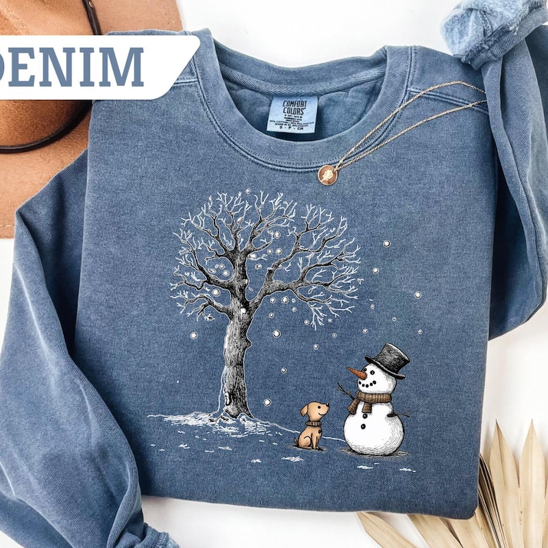 Womens Snowman Sweatshirt - Etsy