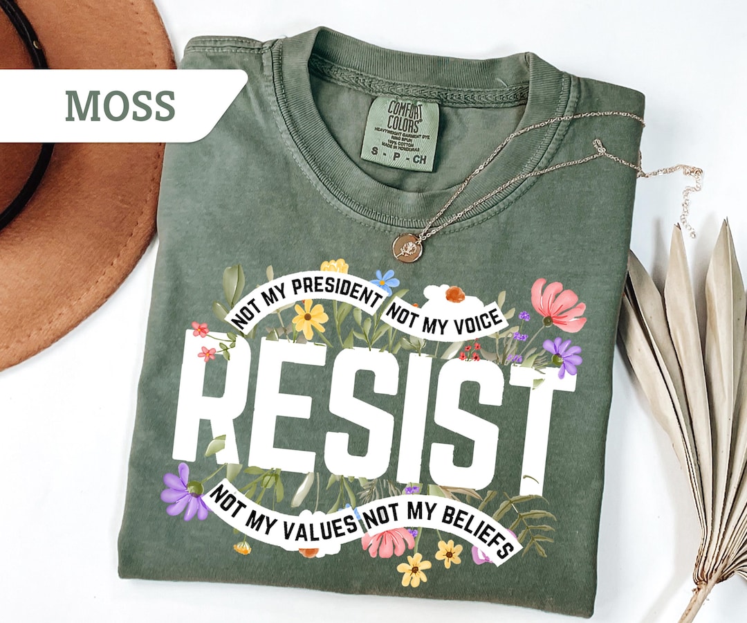 Comfort Colors® Floral Resist Shirt, Wildflower Protest Shirt, Civil ...