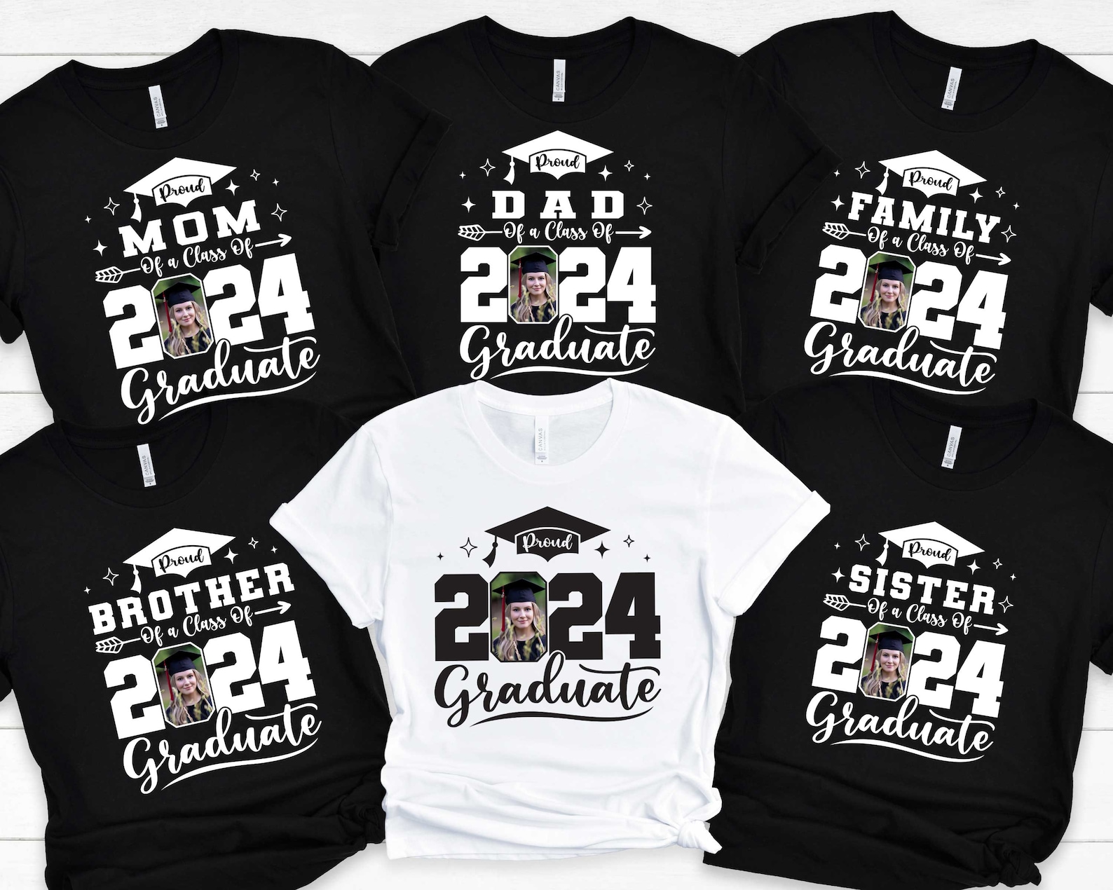 Personalized Photo Graduation Shirt, Custom Graduation Family Matching ...
