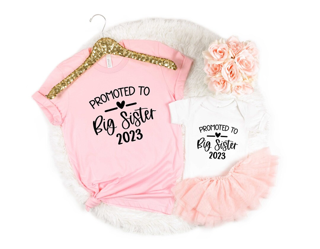 Promoted to Big Sister Shirt, Big Sister Toddler Shirt, Kids Shirt, Natural Shirt, Baby ...