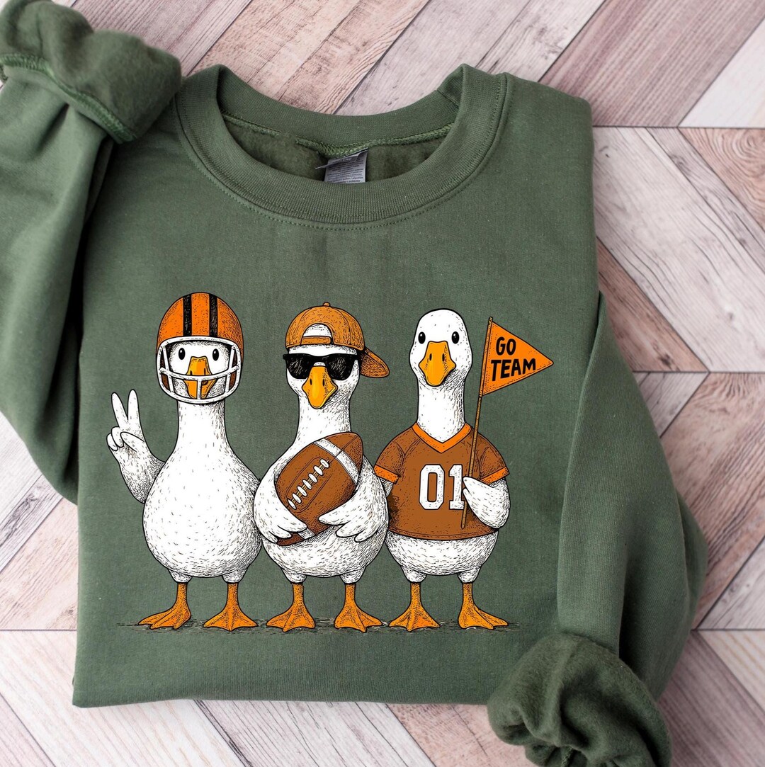 Funny Goose Football Shirts, Fall Football Game Day Goose Tees ...