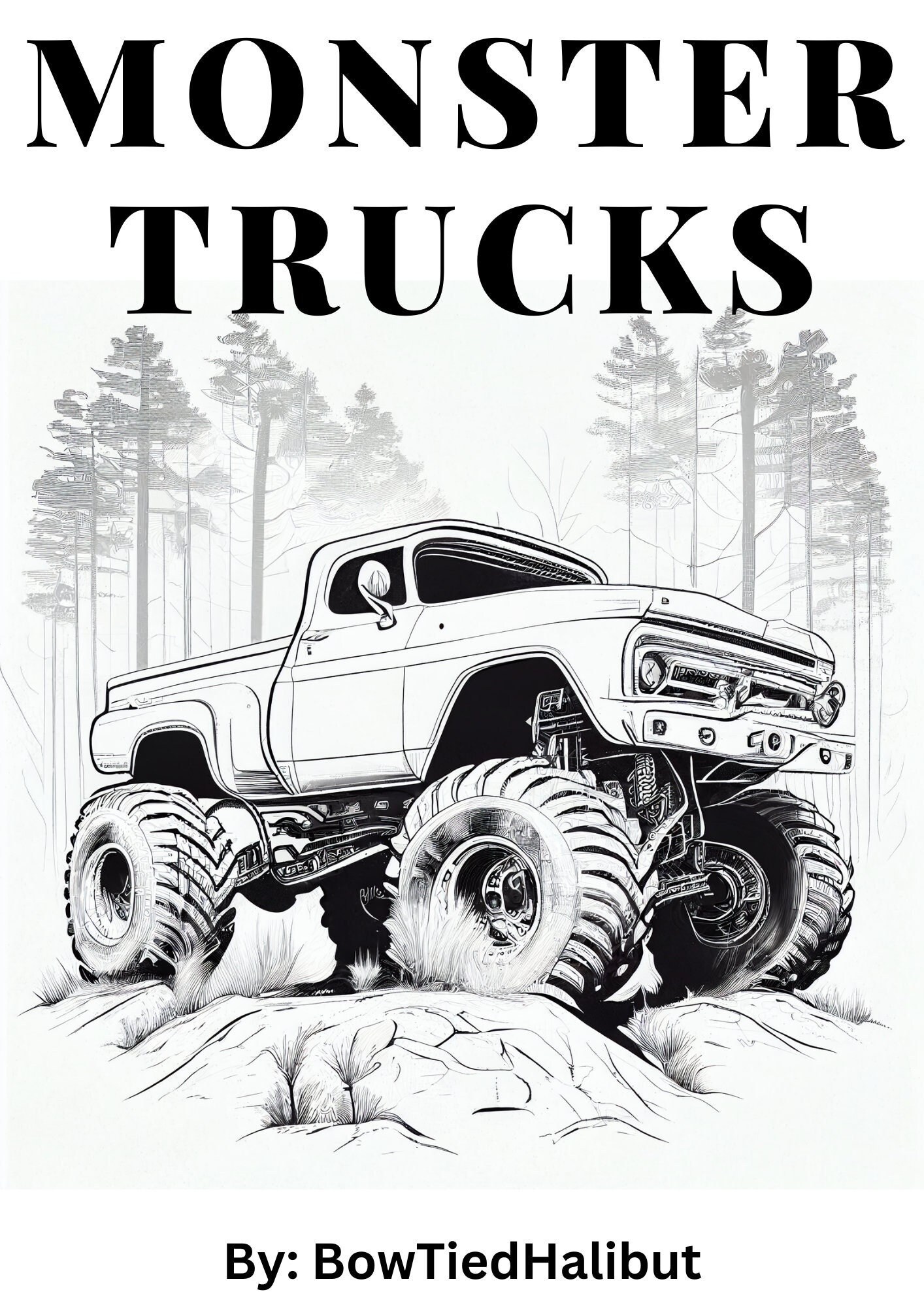 Monster Truck Coloring Book 41 Vehicles to Draw, Color, and Paint - PDF ...
