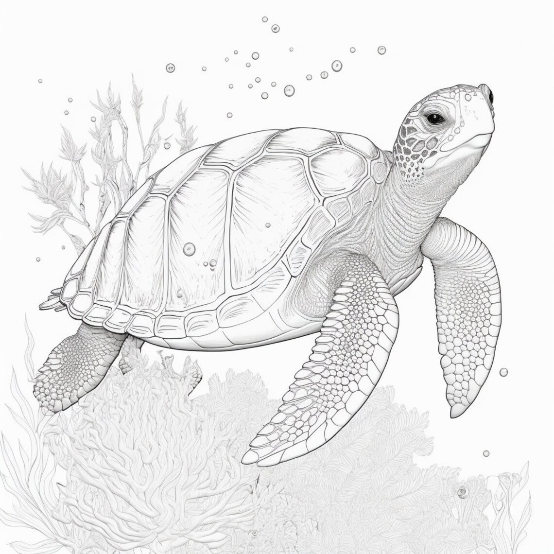 Sea Creatures and Fish Coloring Book 100+ Ocean Animals & Tropical Fish ...