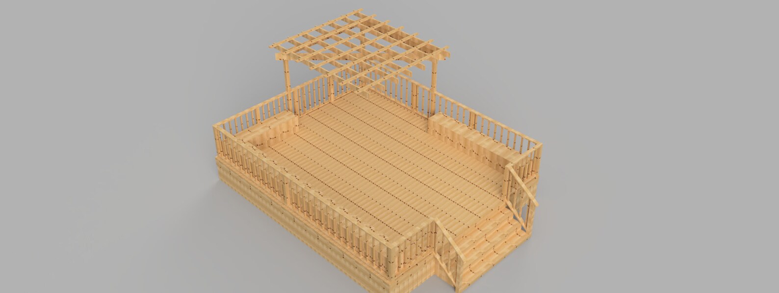 Custom 3D Models/custom Deck and House Design/custom Outdoor Patio ...