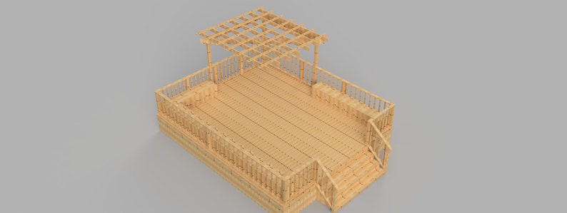 Custom 3D Models/custom Deck and House Design/custom Outdoor Patio ...