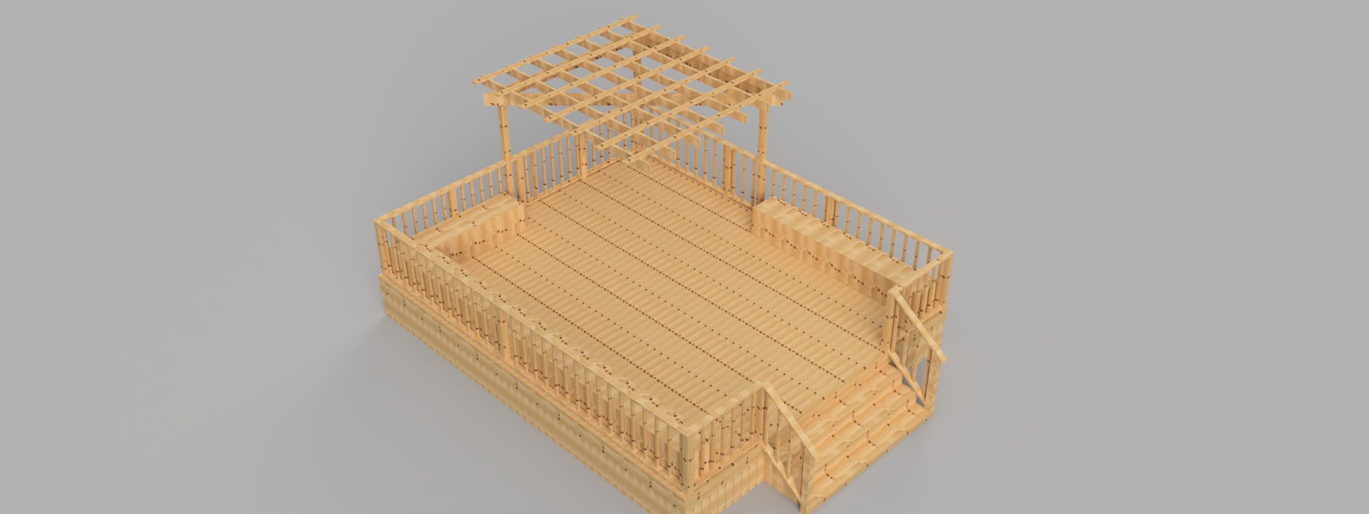 Custom 3D Models/custom Deck and House Design/custom Outdoor Patio ...