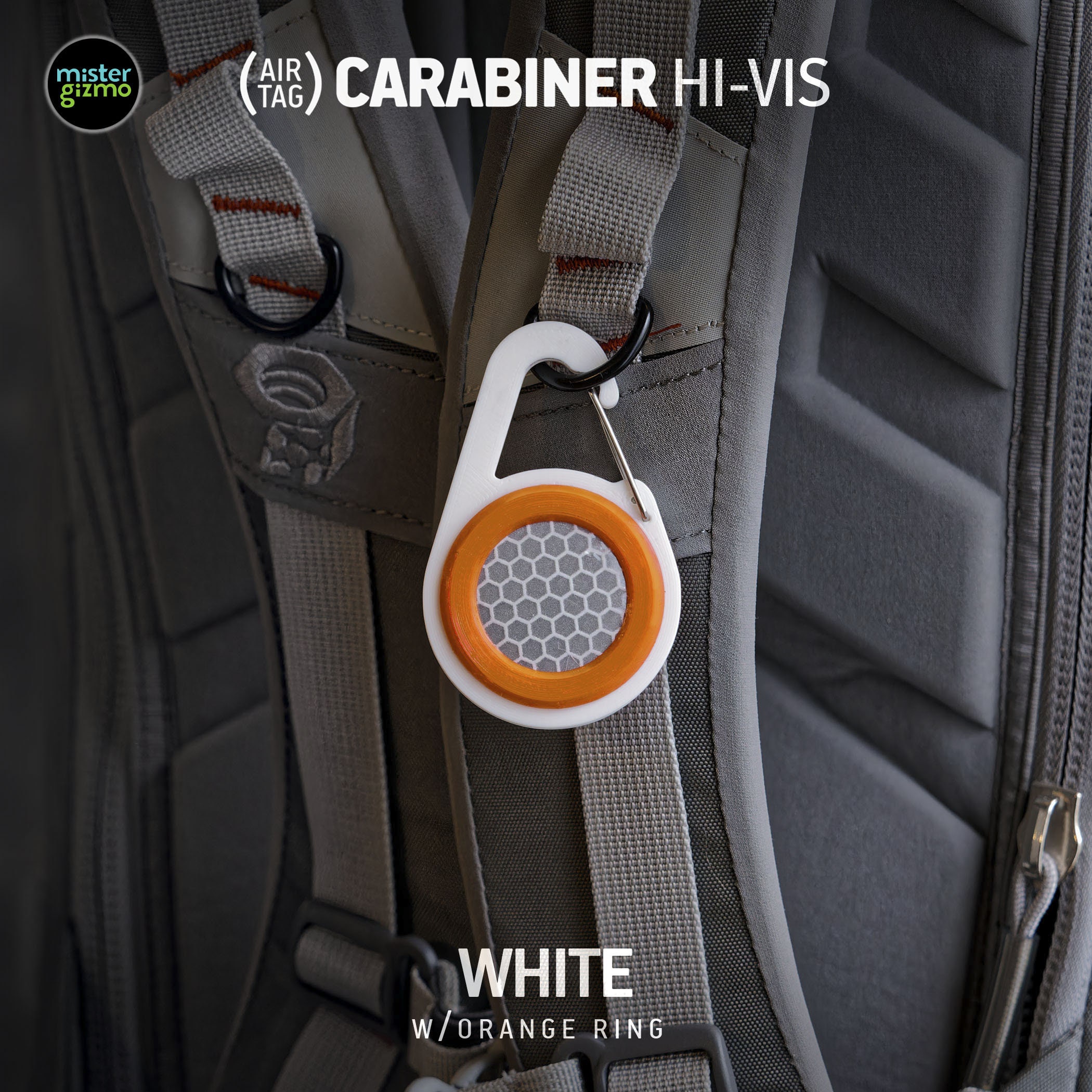 AirTag Carabiner, Hi-vis Series, AirTag Clip, AirTag Luggage Clip ...