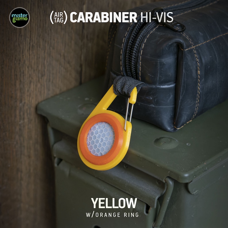 AirTag Carabiner, Hi-vis Series, AirTag Clip, AirTag Luggage Clip ...