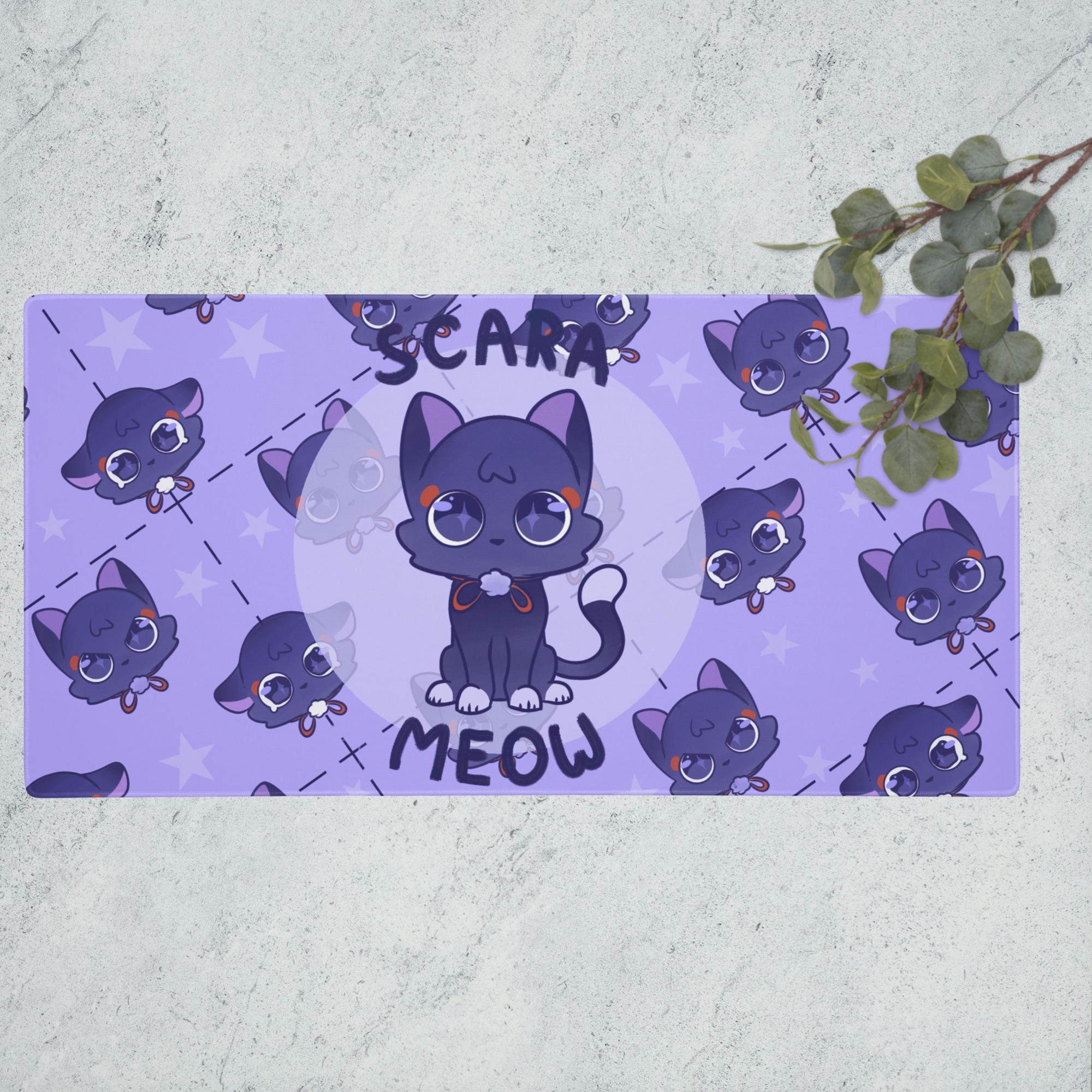 Scaramouche Cat XXL Gaming Mouse Pad Scarameow Wanderer - Etsy