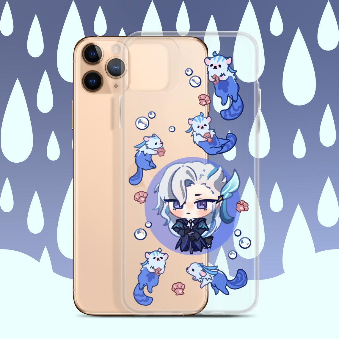 Genshin Impact Fontaine Neuvillette Otter Phonecase for iPhone - Etsy