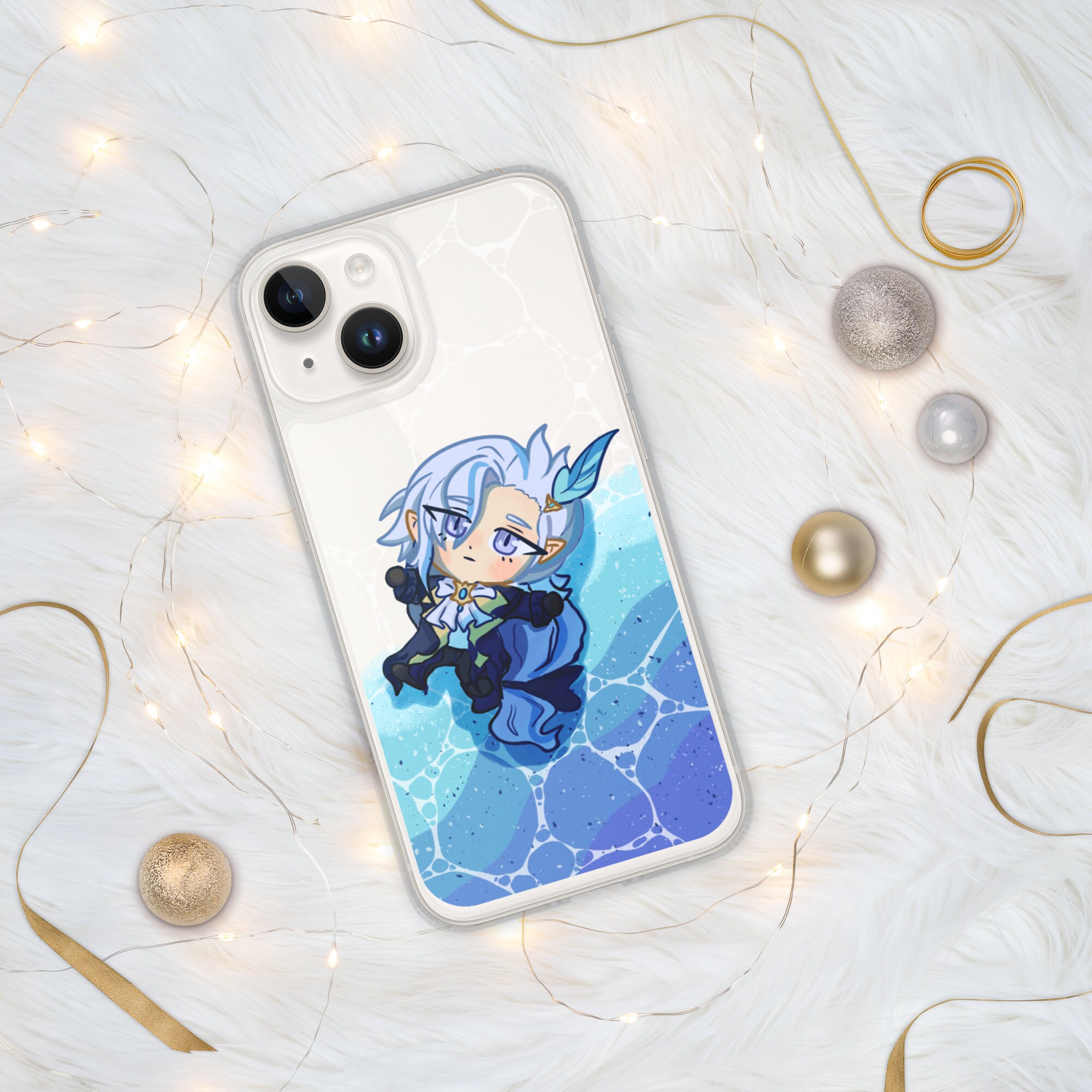 Genshin Impact Neuvillette Clear Phonecase - Etsy