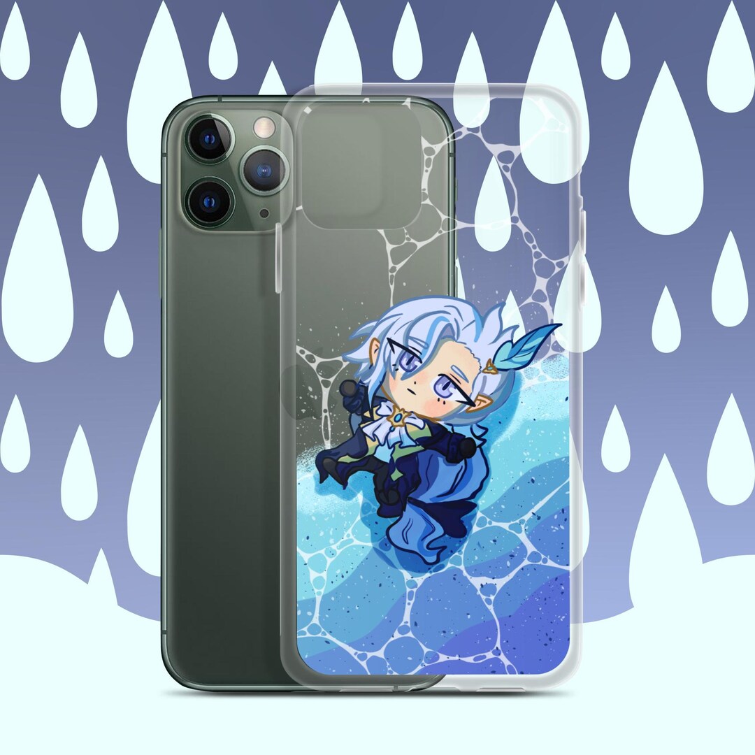 Genshin Impact Neuvillette Clear Phonecase - Etsy