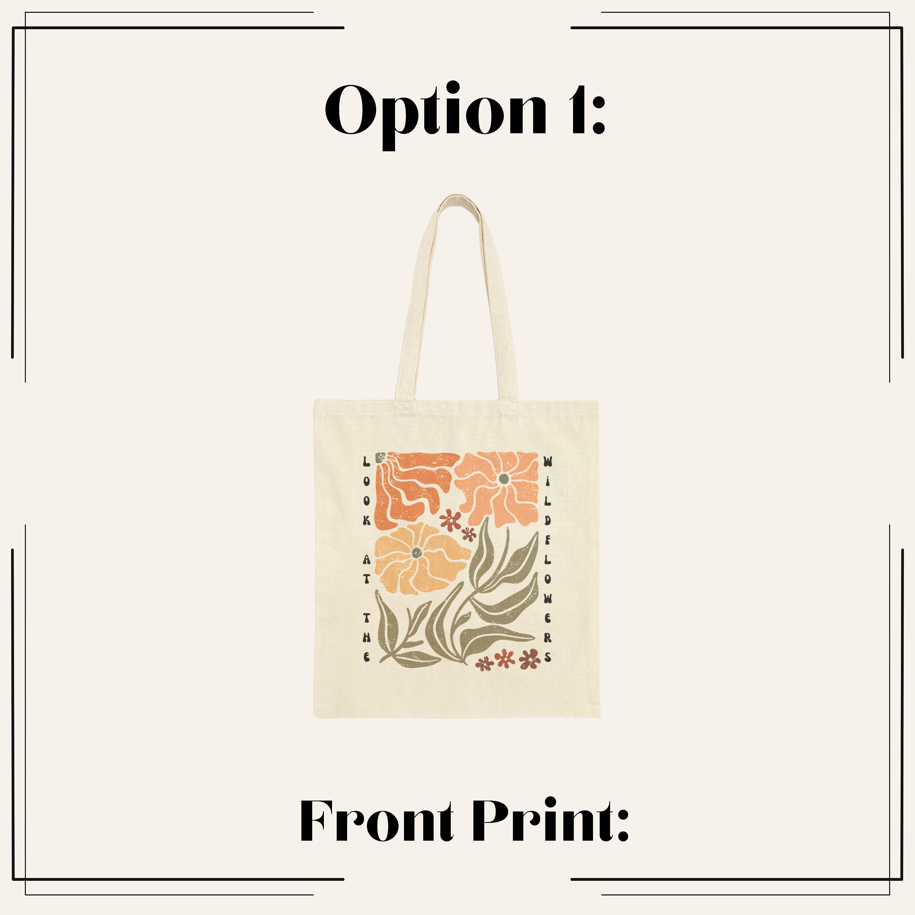 Wildflowers Christian Tote Bag, Bible Bag for Church, Religious Cotton ...