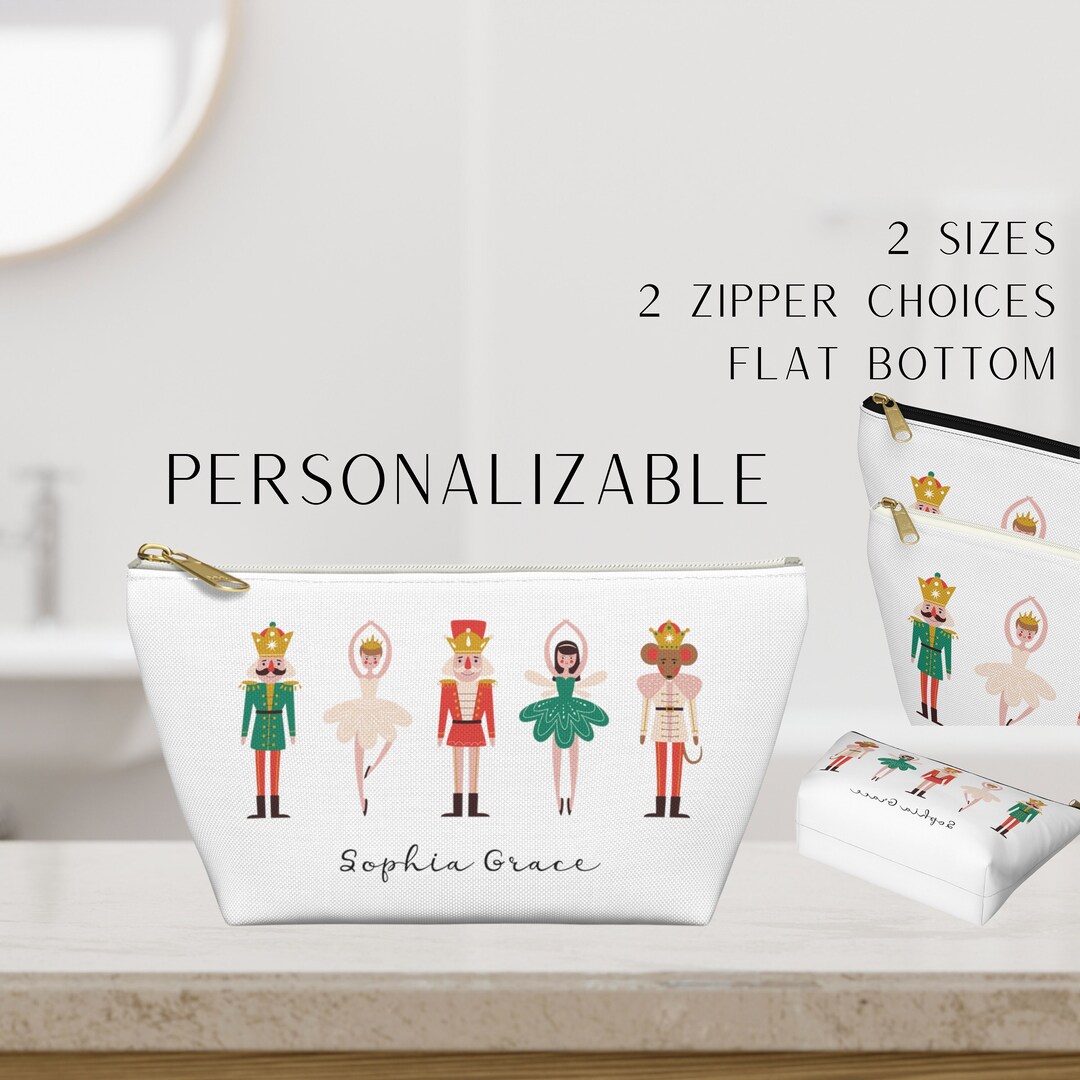 Custom Nutcracker Gift for Ballerina, Gift for Nutcracker Gift Idea Accessory Zippered Pouch ...