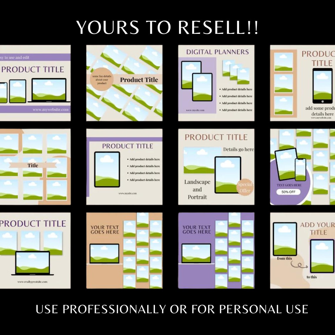 40 Digital Mockups for Selling Digital Products for Instagram Master ...