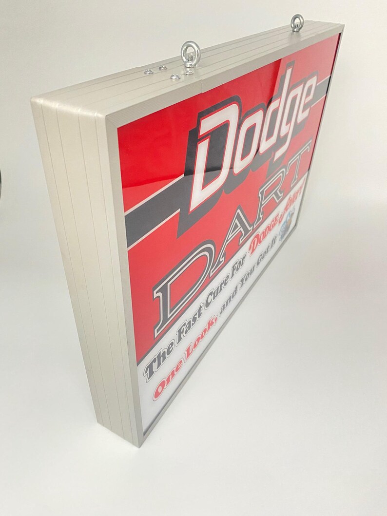 Officially Licensed Dodge Dart "the Fast Cure for Dodge Fever" LED ...
